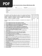 Cuestionario Job Descriptive Index | PDF | Sicología