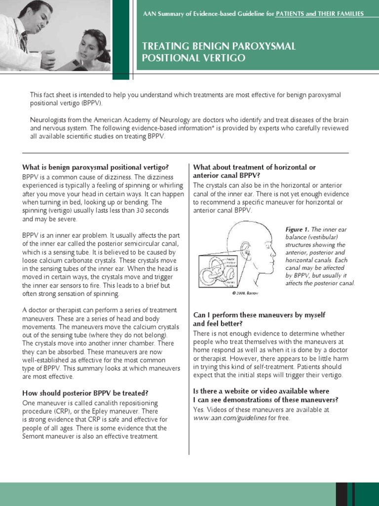 Treating Benign Paroxysmal Positional Vertigo: Figure 1. The Inner Ear ...