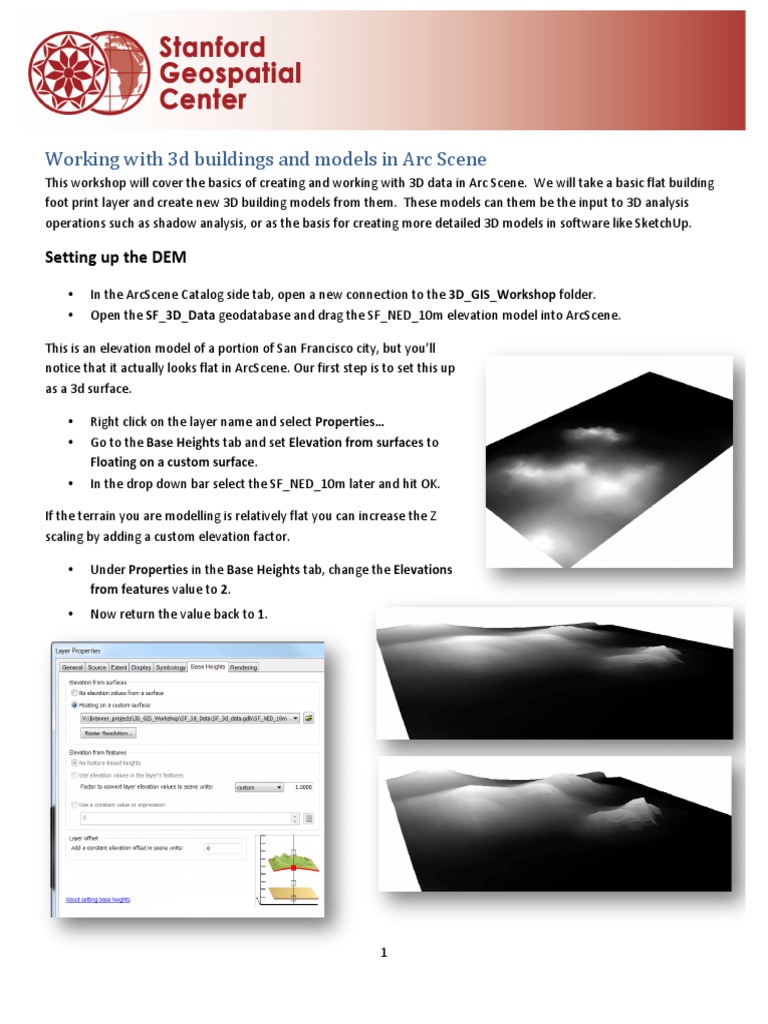 3d GIS Workshop - Extrusions | PDF | Sketch Up | Extrusion