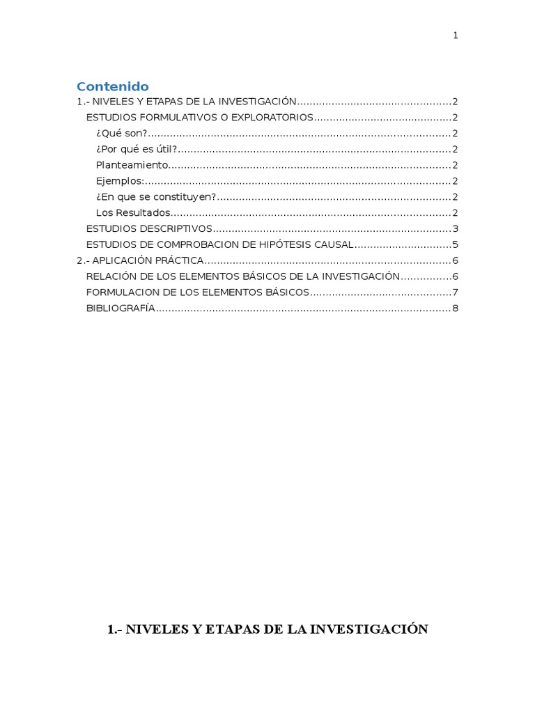Estudio Exploratorio o Formulativos | PDF | Hipótesis | Método científico