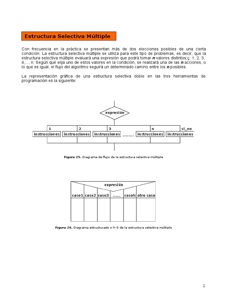 Figura 25. Diagrama de flujo de la estructura selectiva múltiple