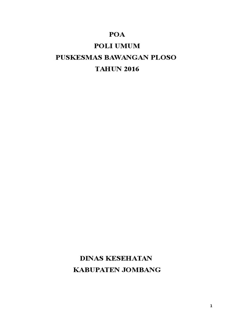 Poa BP 2016 | PDF | Sains & Matematika