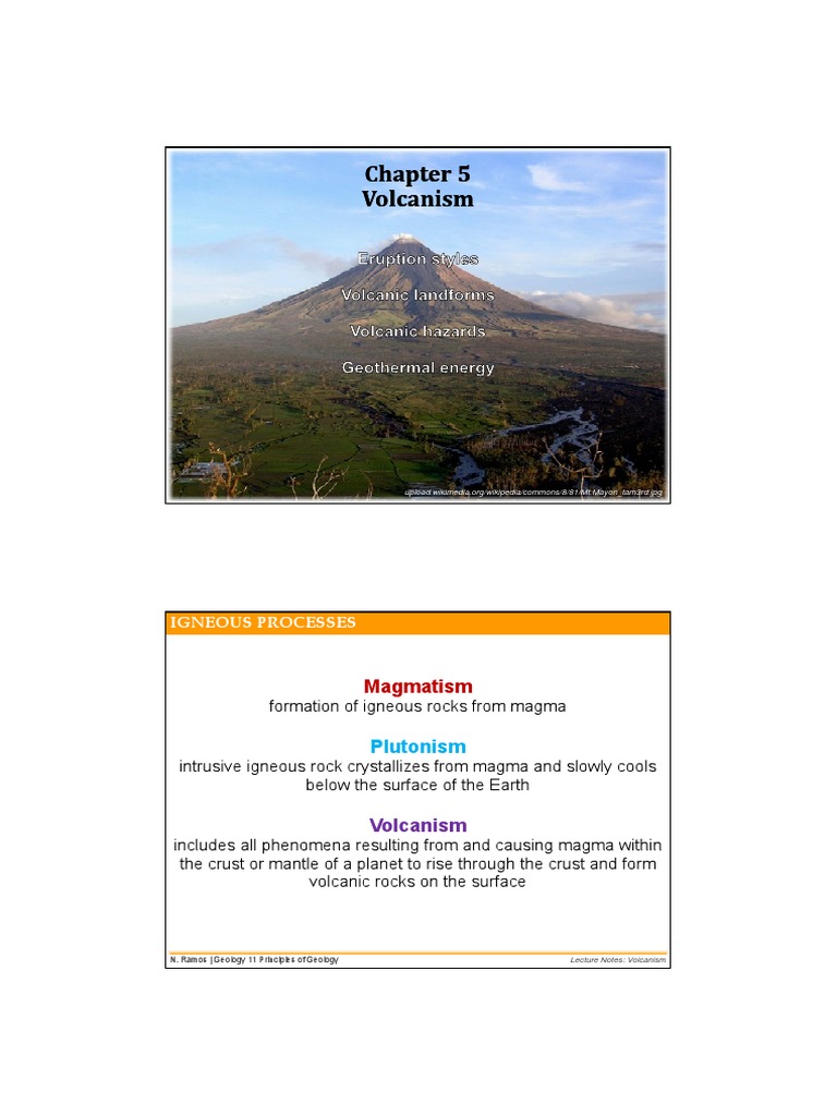 Chapter 5 5 Volcanism Volcanism: Igneous Processes | Download Free PDF ...