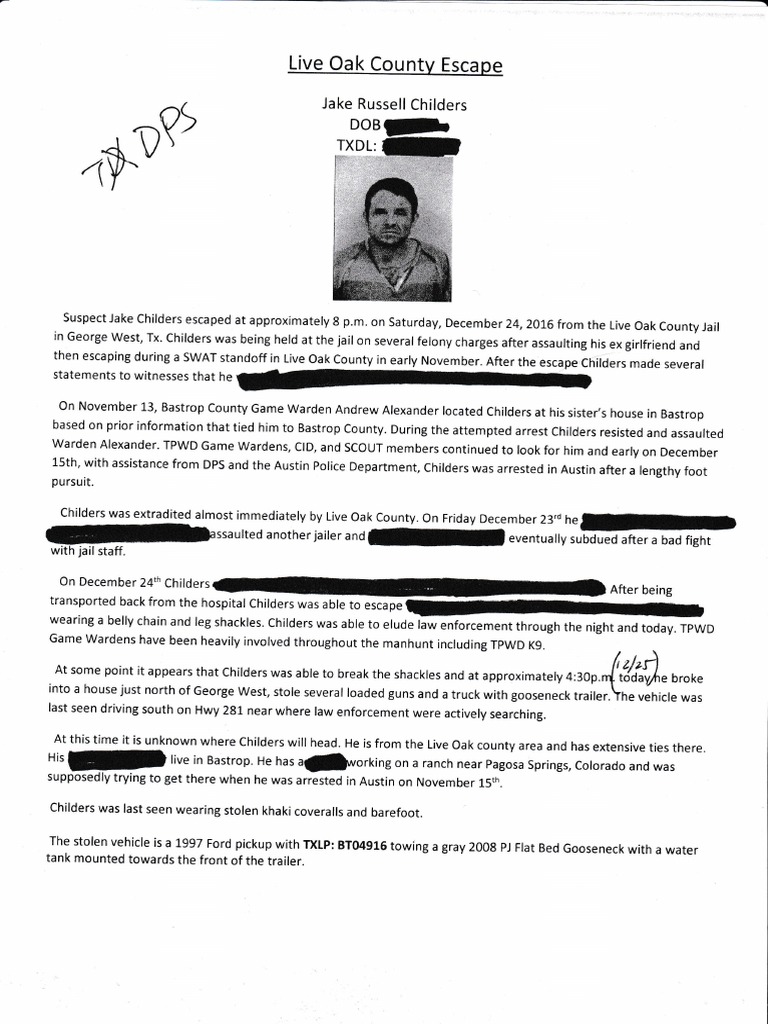 Jake Childers Info | PDF