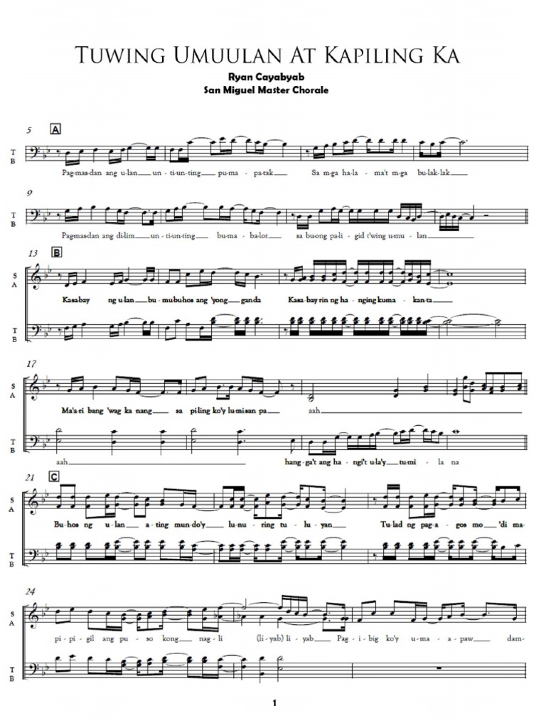 Tuwing Umuulan at Kapiling Ka | PDF