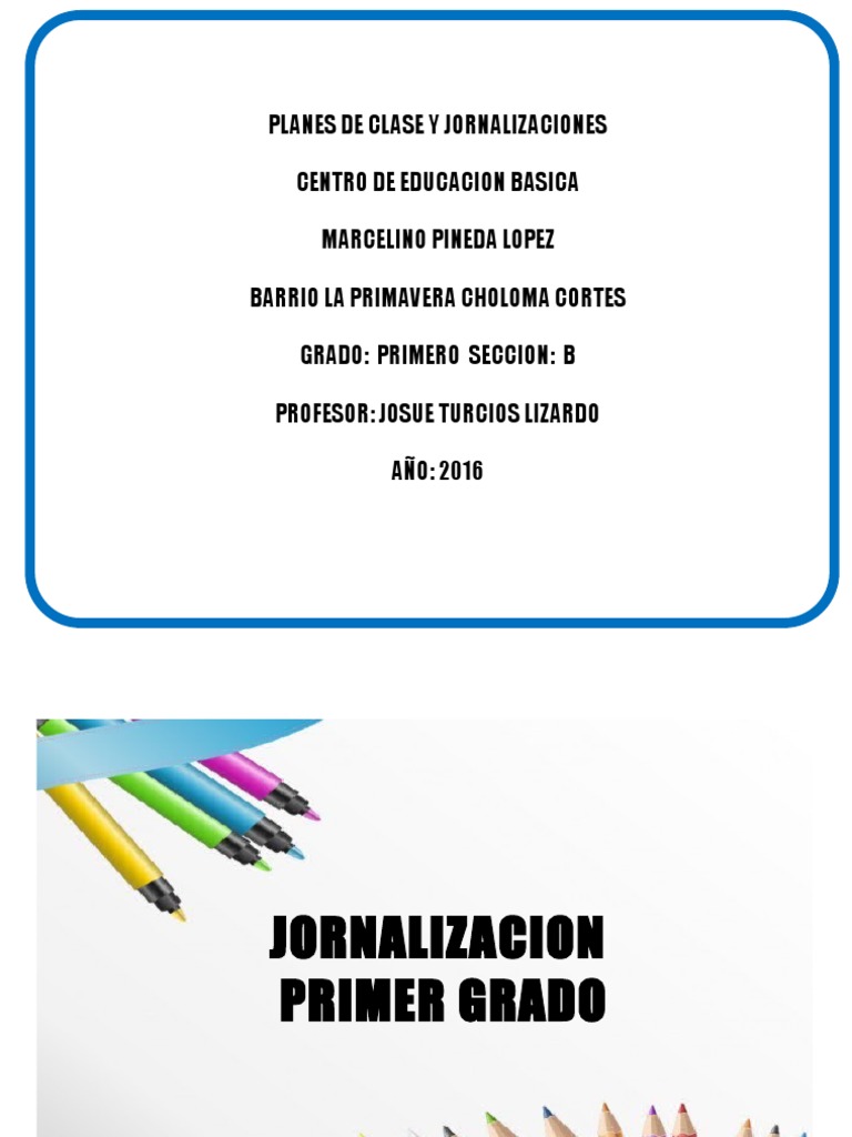 Plan Semanal Primer Grado | PDF | Plantas | Adjetivo