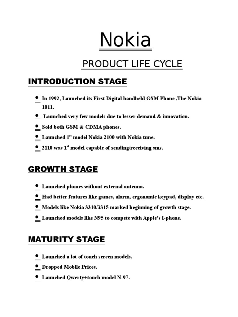 Nokia Product Life Cycle Pdf 3829