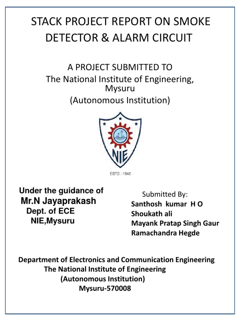 Stack Project Report On Smoke Detector - Ilovepdf-Compressed | PDF ...