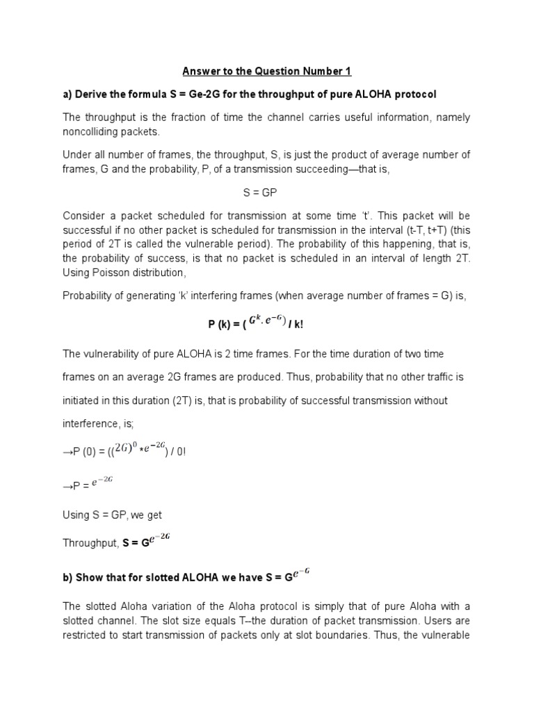 Answer To The Question Number 1 A) Derive The Formula S Ge-2G For The ...