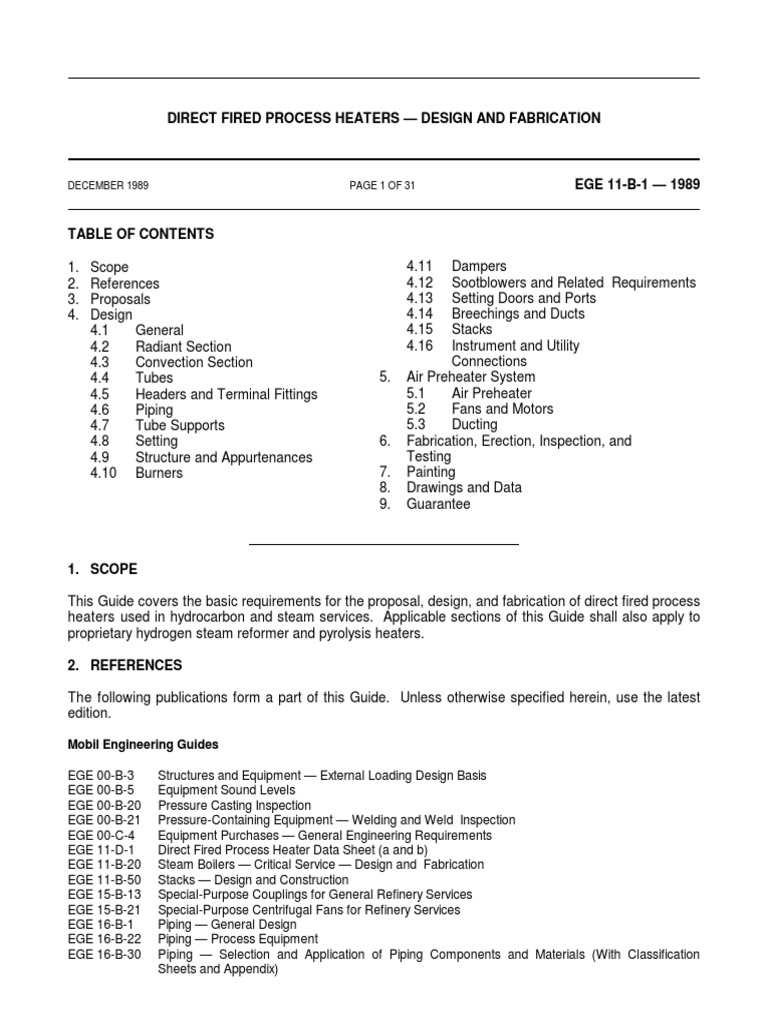 Direct Fired Process Heater Design Guide | PDF | Pipe (Fluid Conveyance ...