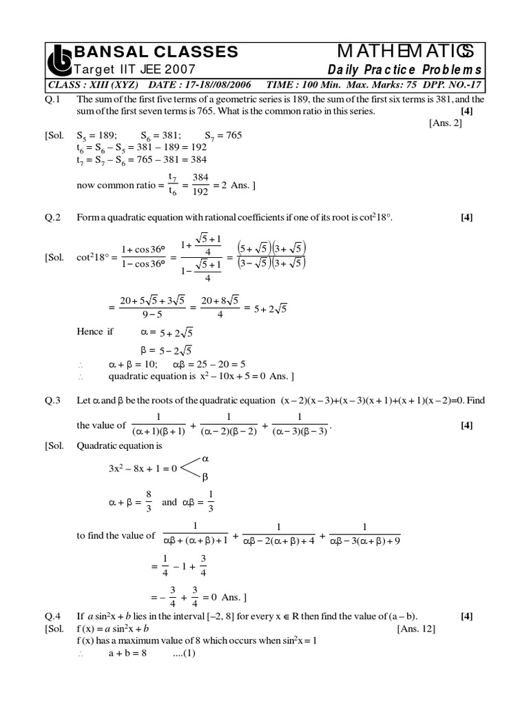 GFHFHF | PDF | Quadratic Equation | Complex Analysis