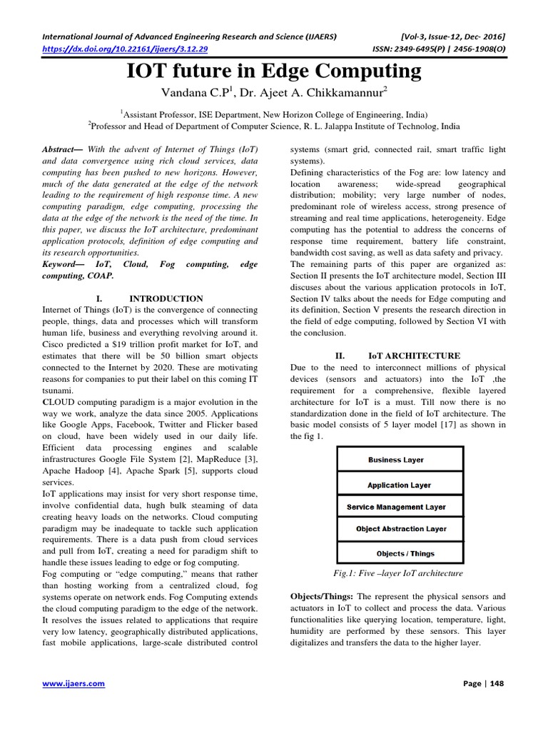 IOT Future in Edge Computing | PDF | Internet Of Things | Domain Name ...