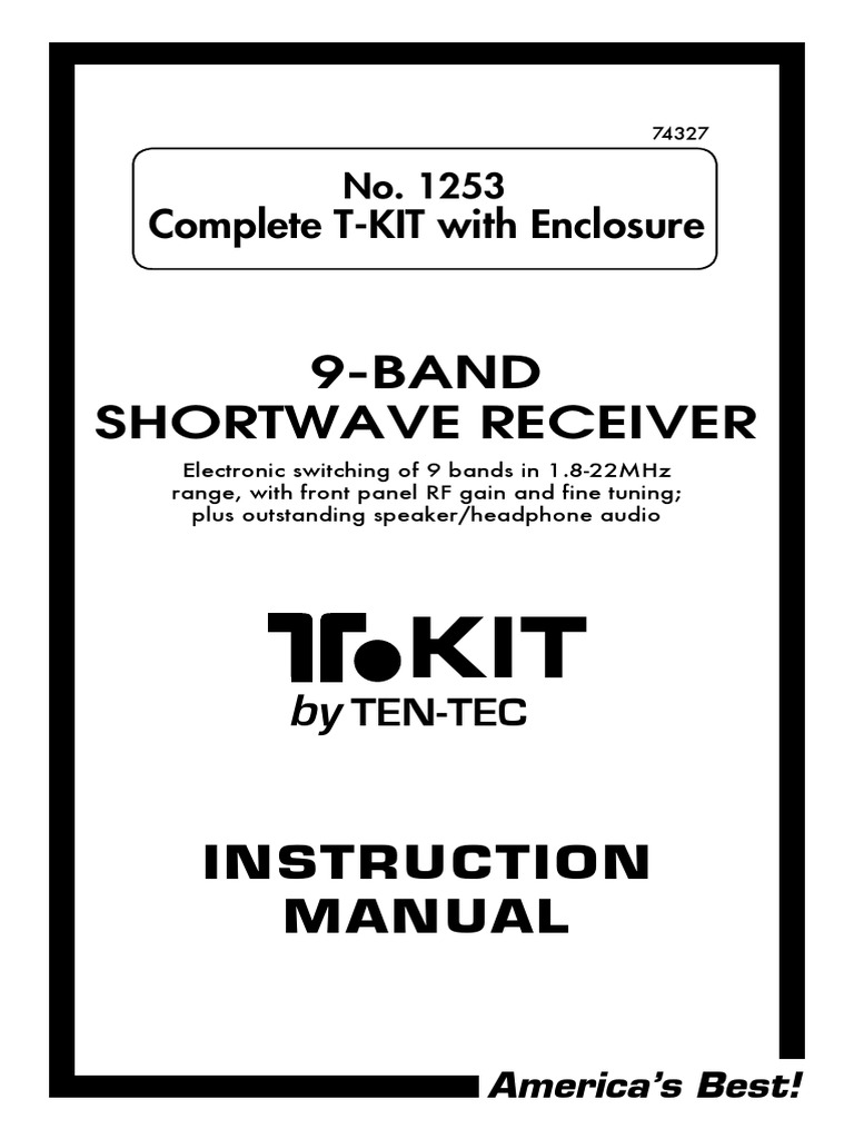 Ten Tec - 1253 - Manual 12 12 | PDF | Detector (Radio) | Amplifier