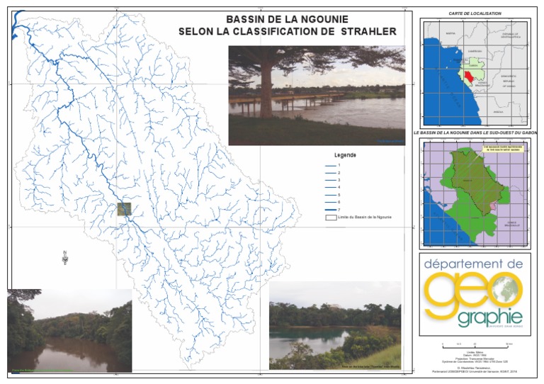 Bassin de La Ngounie Selon La Classification de Strahler: Legende | PDF