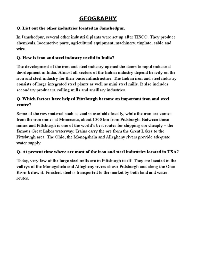 Geography Notes Class 8 | PDF