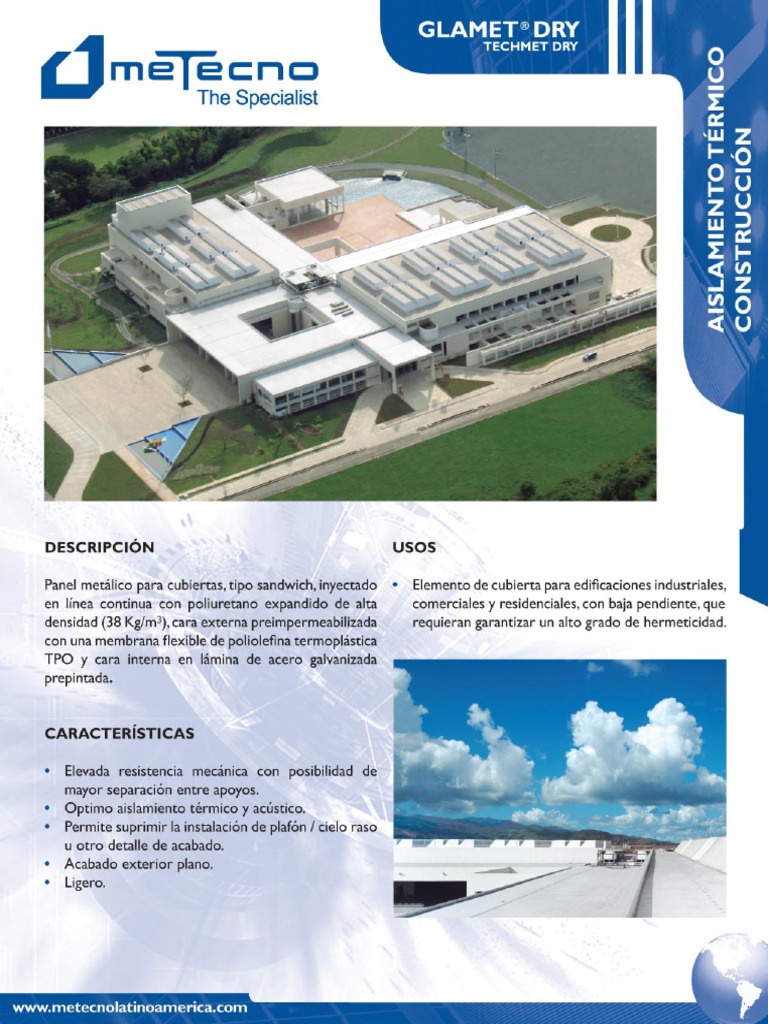 Ficha Cubierta Metecno | PDF