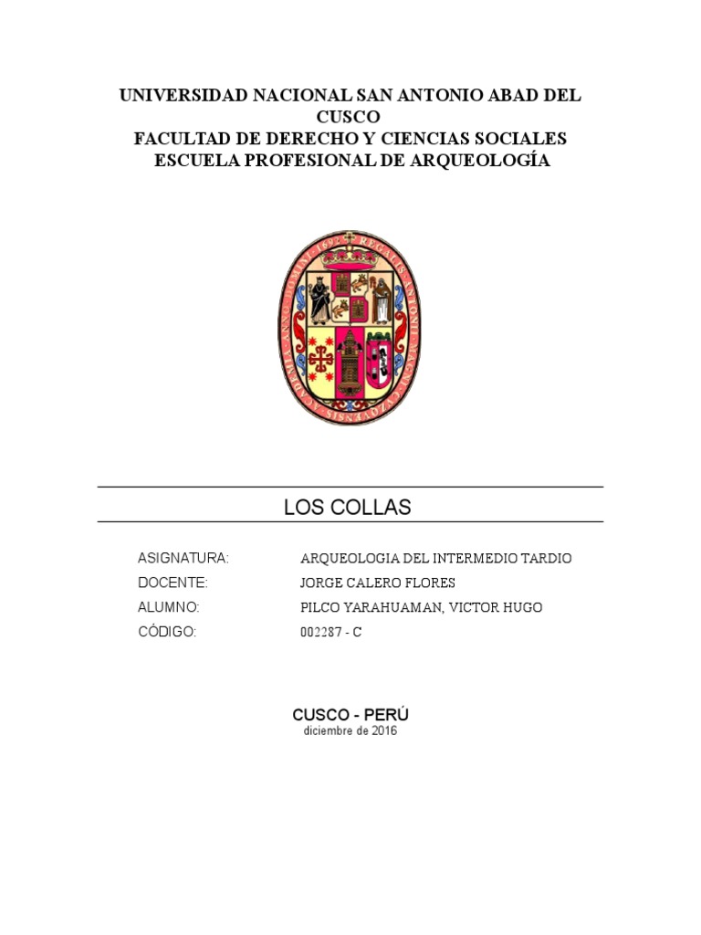 Cultura y Origen de los Collas | PDF | Imperio Inca | Personas