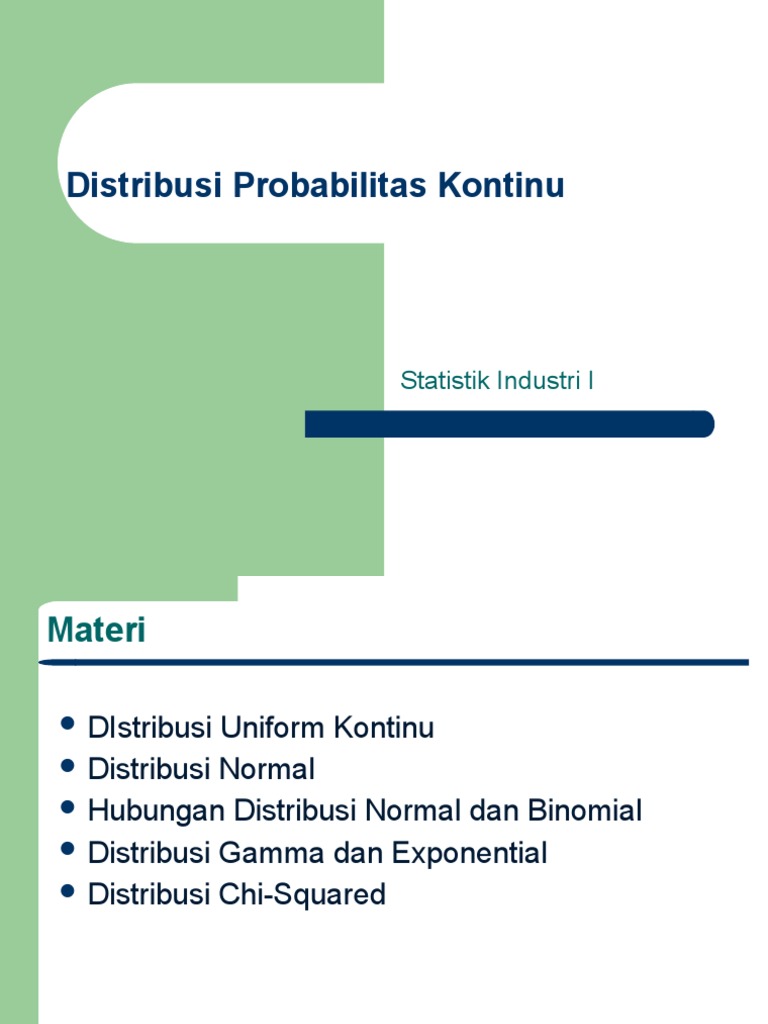 Distribusi Uniform Kontinu dalam Statistik | PDF