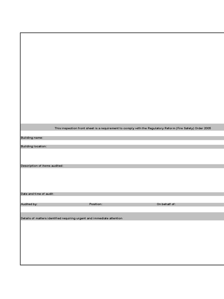 Fire Safety Audit Report | PDF | Fire Safety | Firefighting