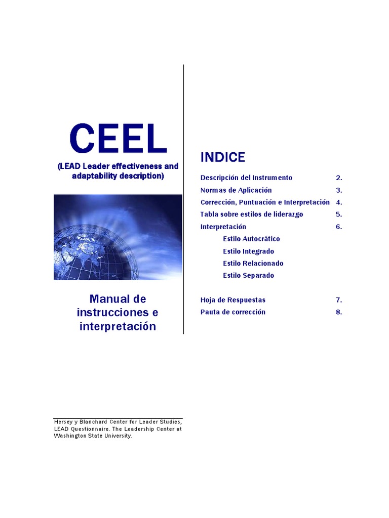 Interpretación CEEL | PDF | Liderazgo | Conceptos psicologicos