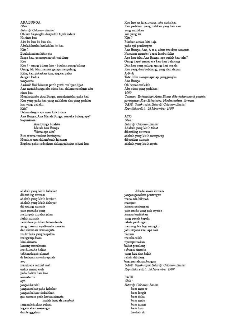 Kumpulan Puisi | PDF