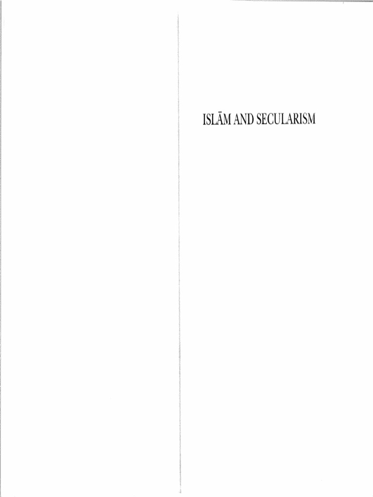 Prof Al-Attas - Islam and Secularism | PDF | World View | Empiricism