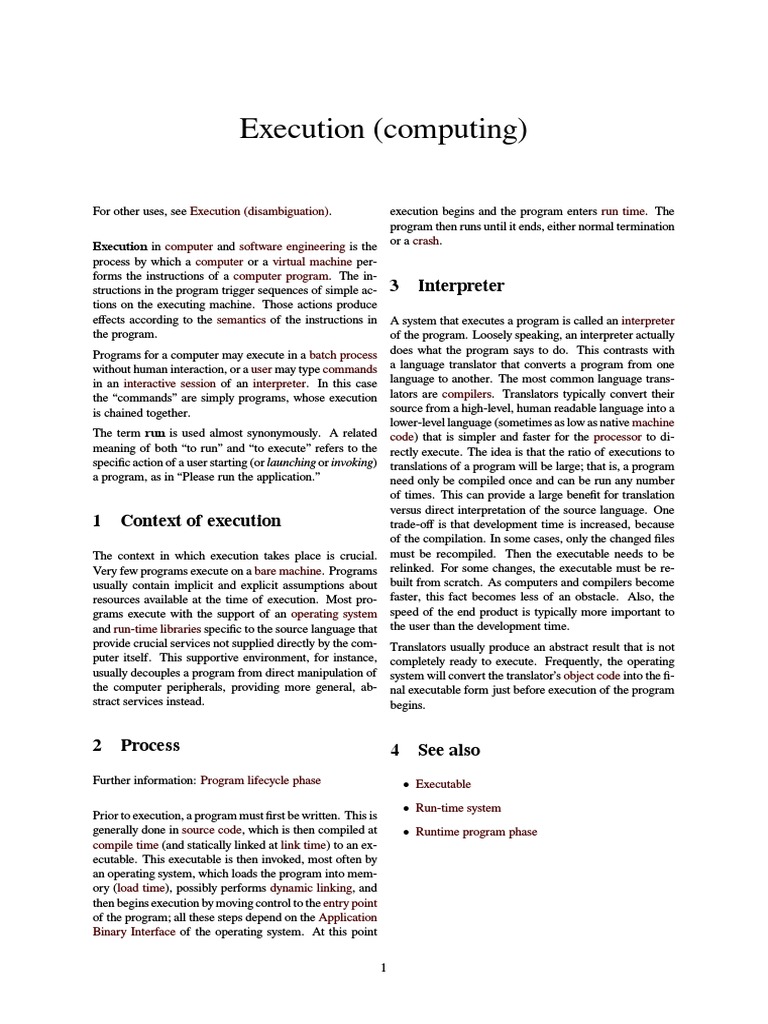 Execution (Computing) : 3 Interpreter | PDF | Computer Program | Programming