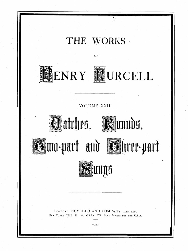 The Works of Purcell PDF | PDF