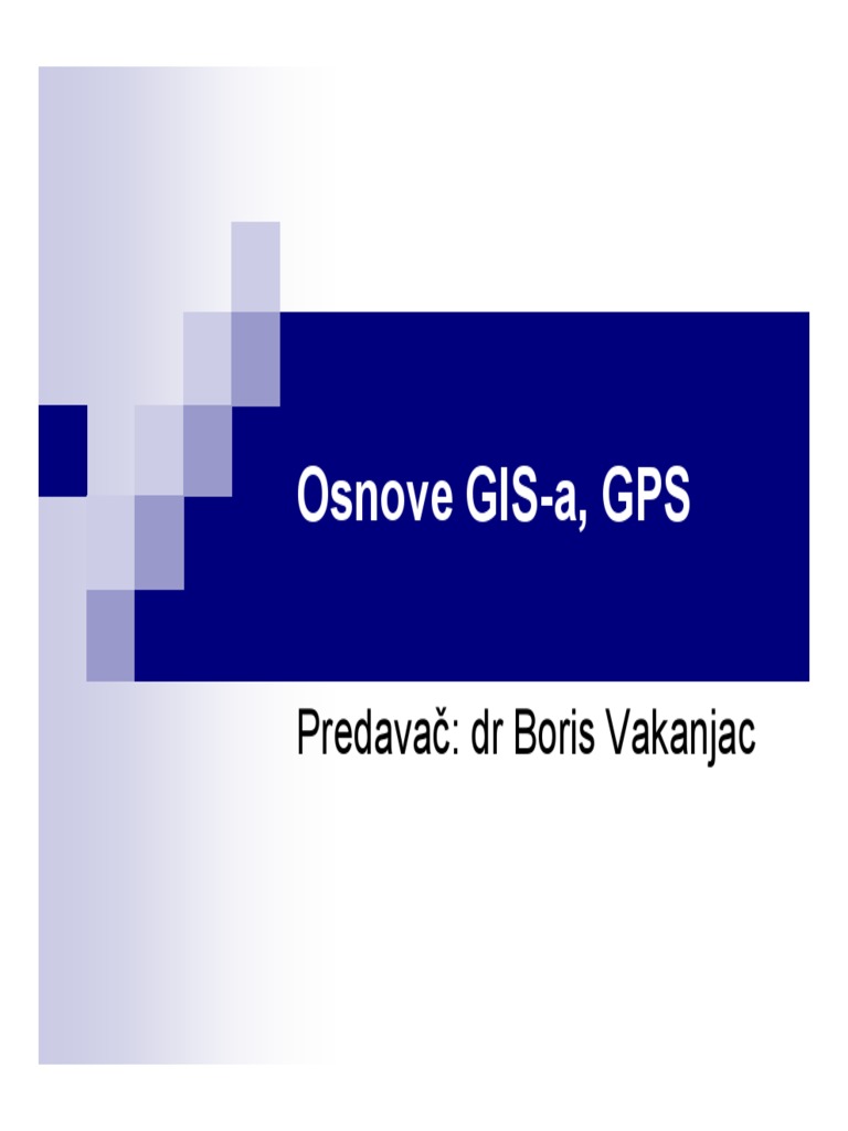 GPS Osnove I Primena | PDF