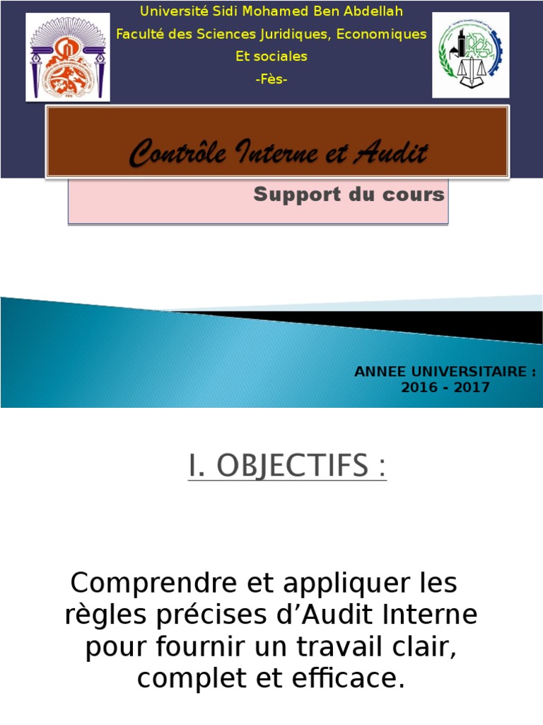 Cours Audit | PDF | Contrôle interne | Audit
