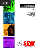 SEW Disc Brake Technical Data | PDF | Electric Motor | Brake