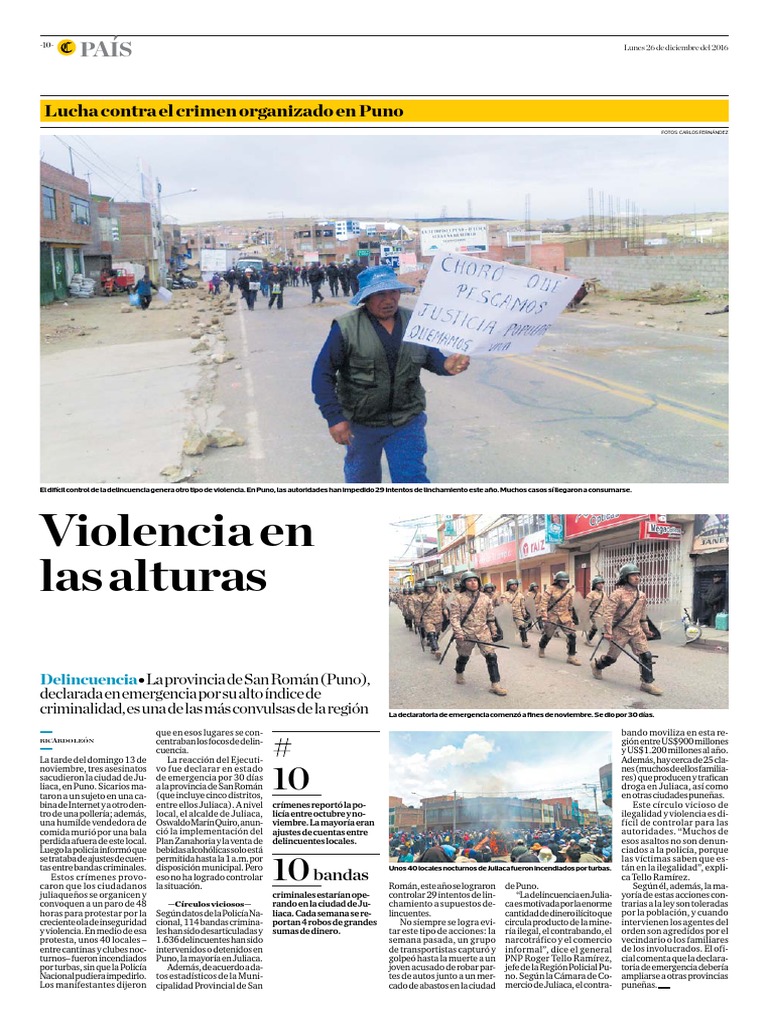 Violencia en Las Alturas | PDF | Policía | Delito