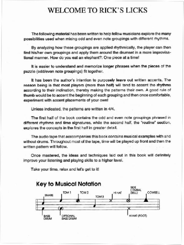 Rick Gratton Ricks Licks PDF | PDF