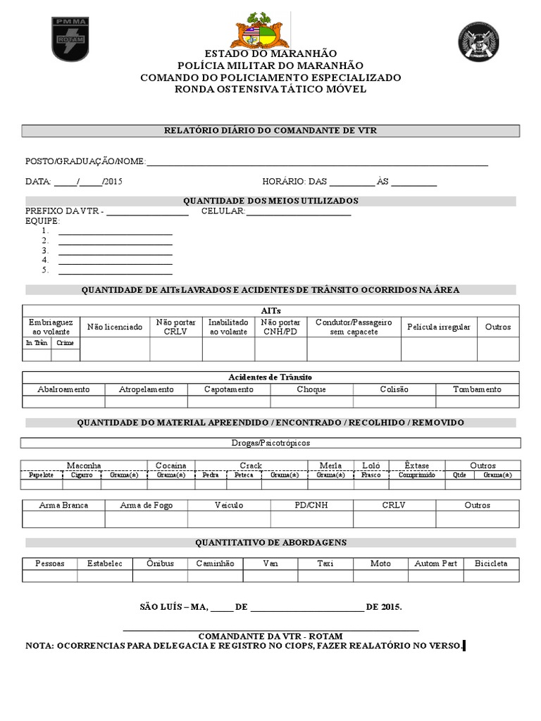 Check List - CMT VTR Rotam | PDF