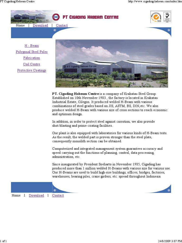 PT Cigading Habeam | PDF