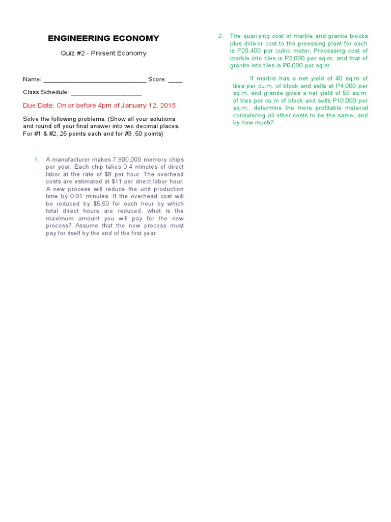 Present Economy | PDF