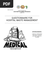 Health Care Waste Management Plan | PDF | Waste | Waste Management
