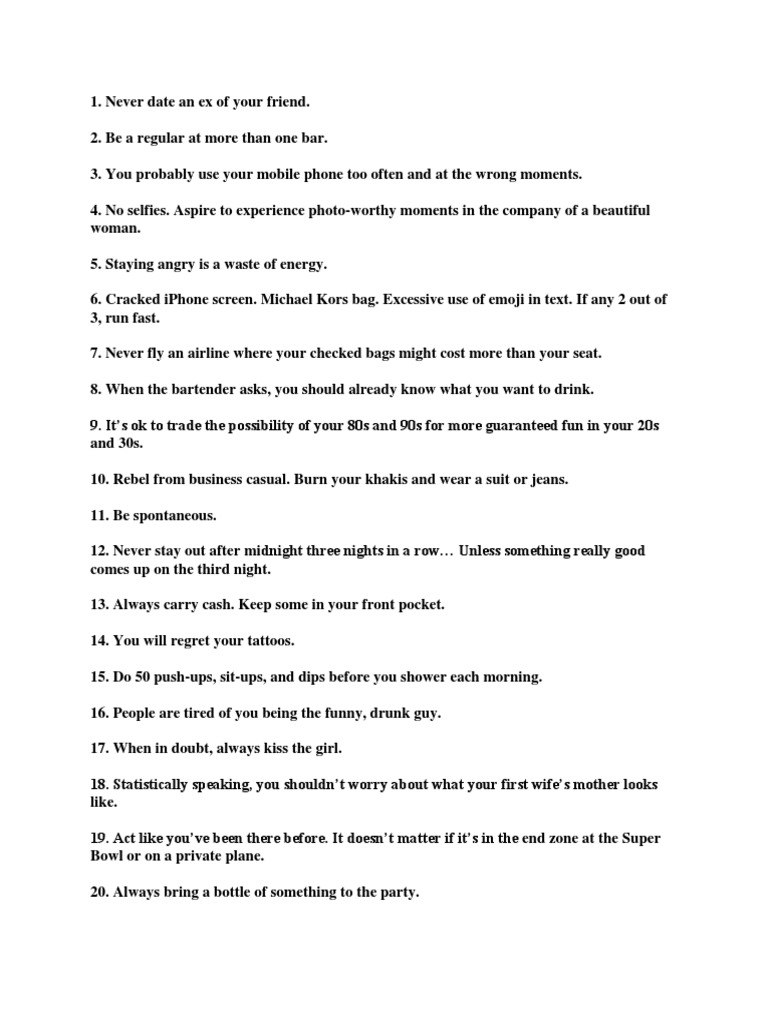 77 Rules For Being A Man (According To Goldman Sachs Elevator Gossip ...