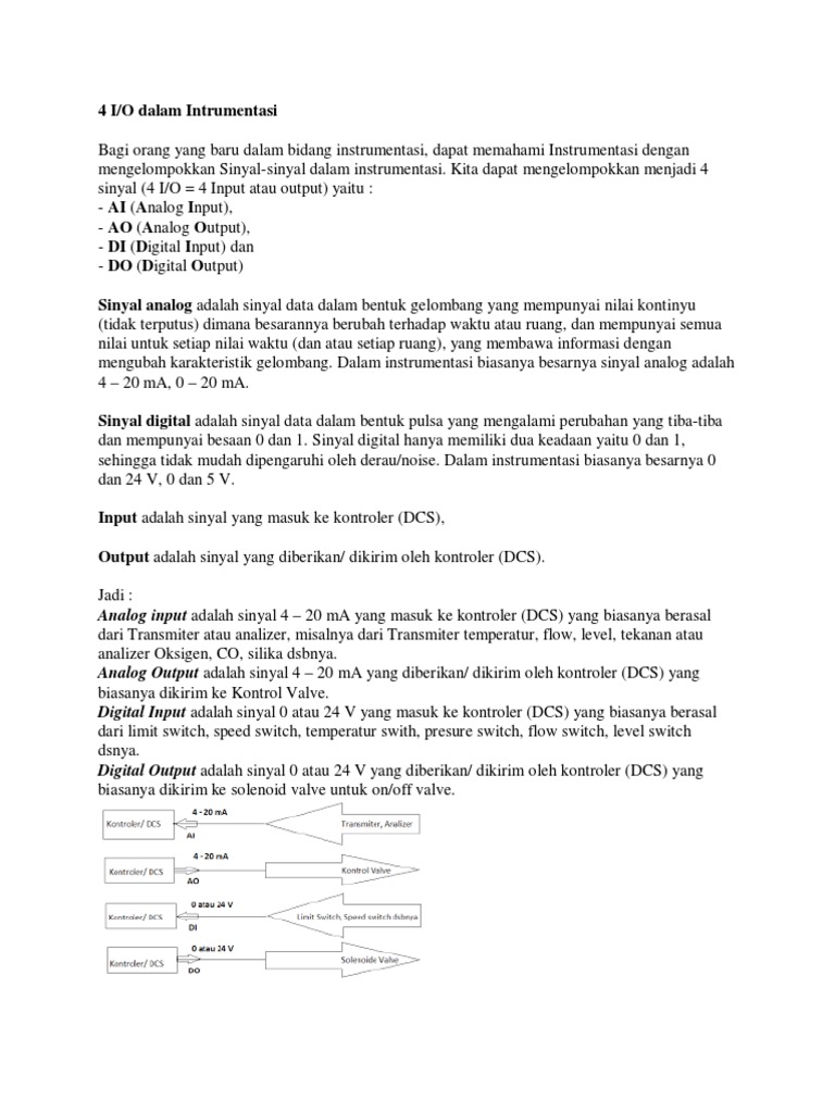 Analog Dan Digital Input PDF | PDF