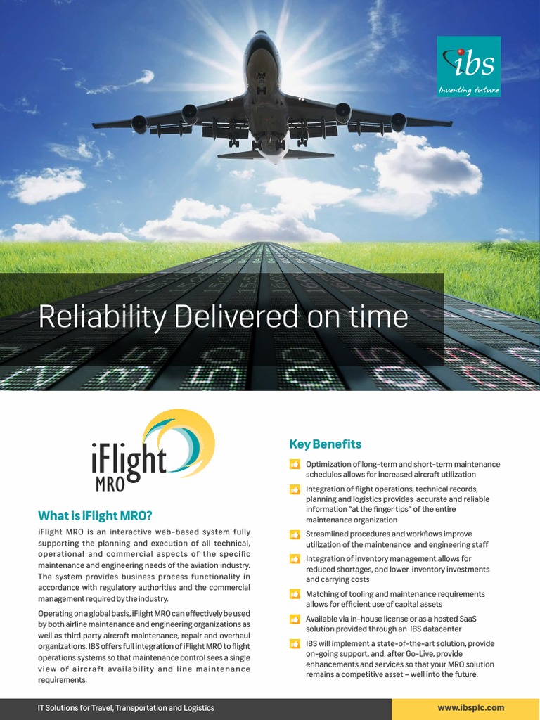 IFlight MRO Flyer | PDF | Maintenance | Logistics