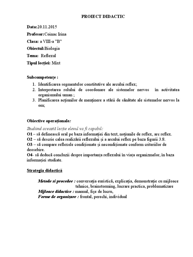 Reflexul | PDF