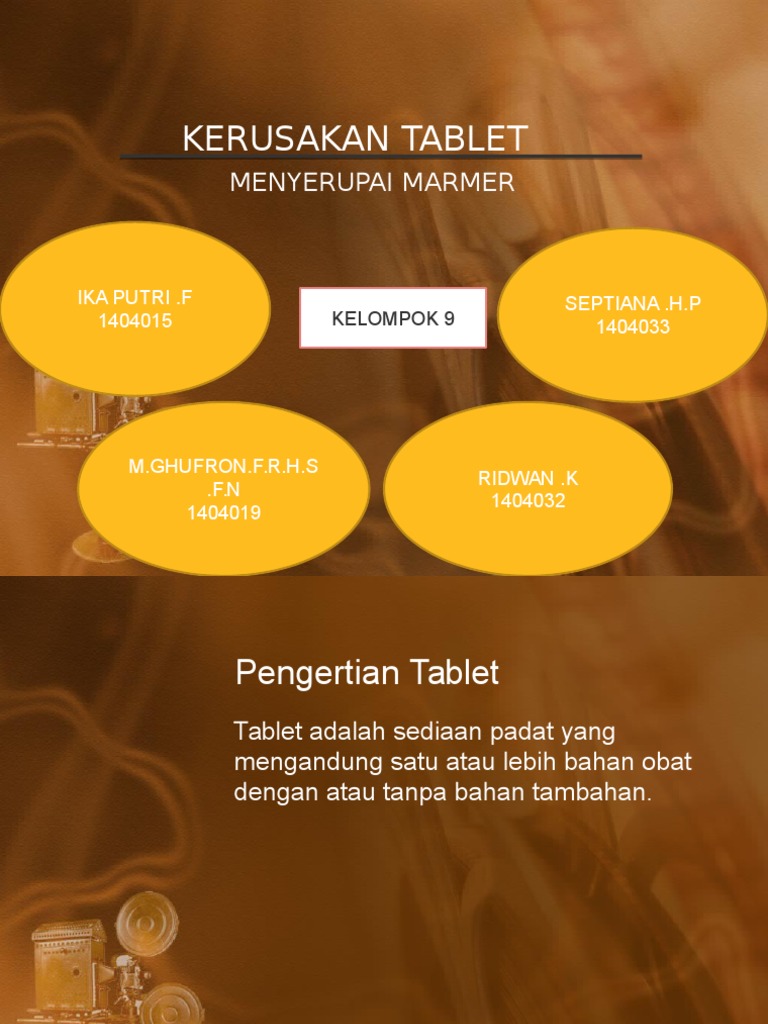 Kerusakan Tablet | PDF