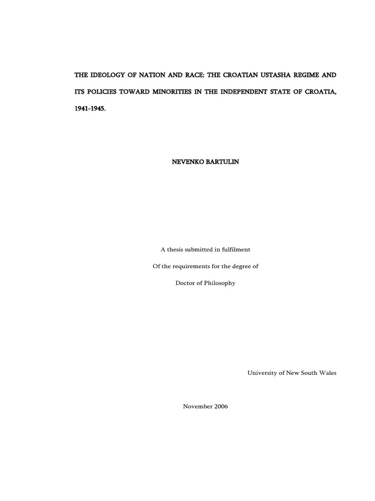 Croatian Ustashas and Policy Toward Minorities PDF | PDF | Socialist ...