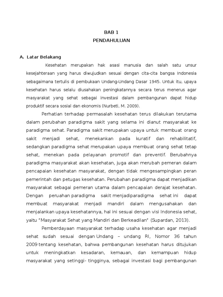 Latar Belakang Pemberdayaan Masyarakat | PDF