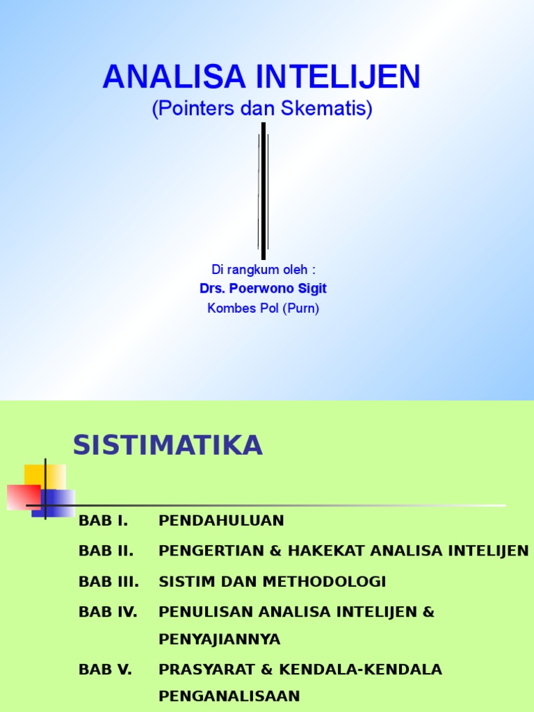 Analisa Intelijen | PDF