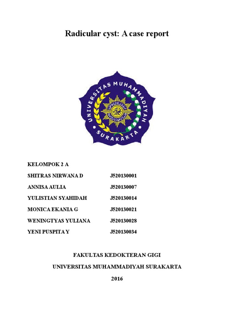 Manajemen Kista Radikuler Besar | PDF | Kesehatan Holistik
