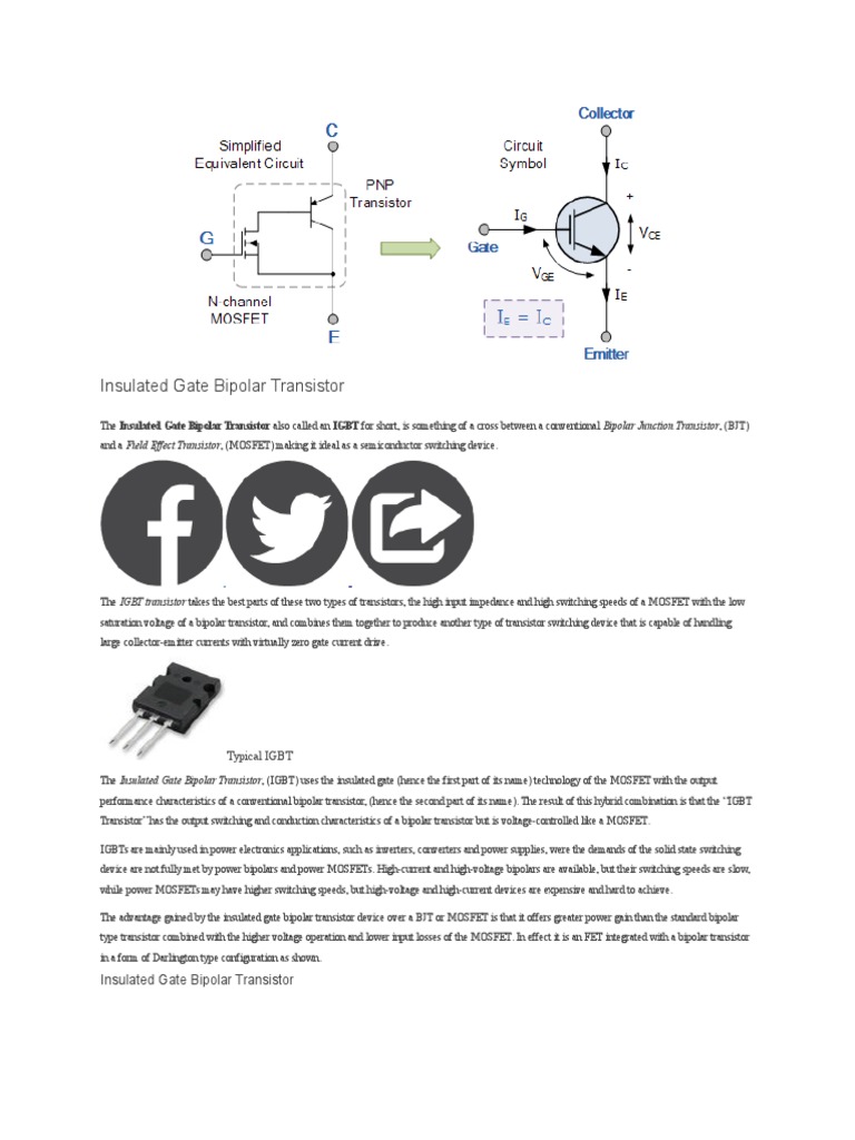 Insulated Gate Bipolar Transistor | PDF | Field Effect Transistor ...