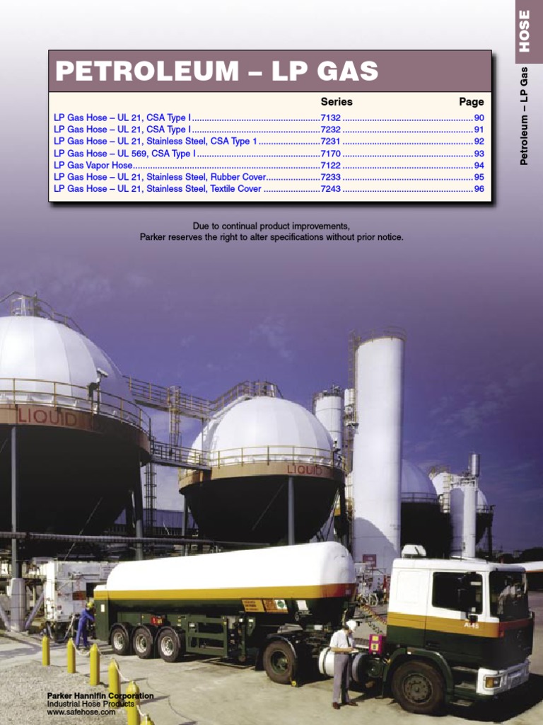 Parker LPG Hose | PDF | Liquefied Petroleum Gas | Hose