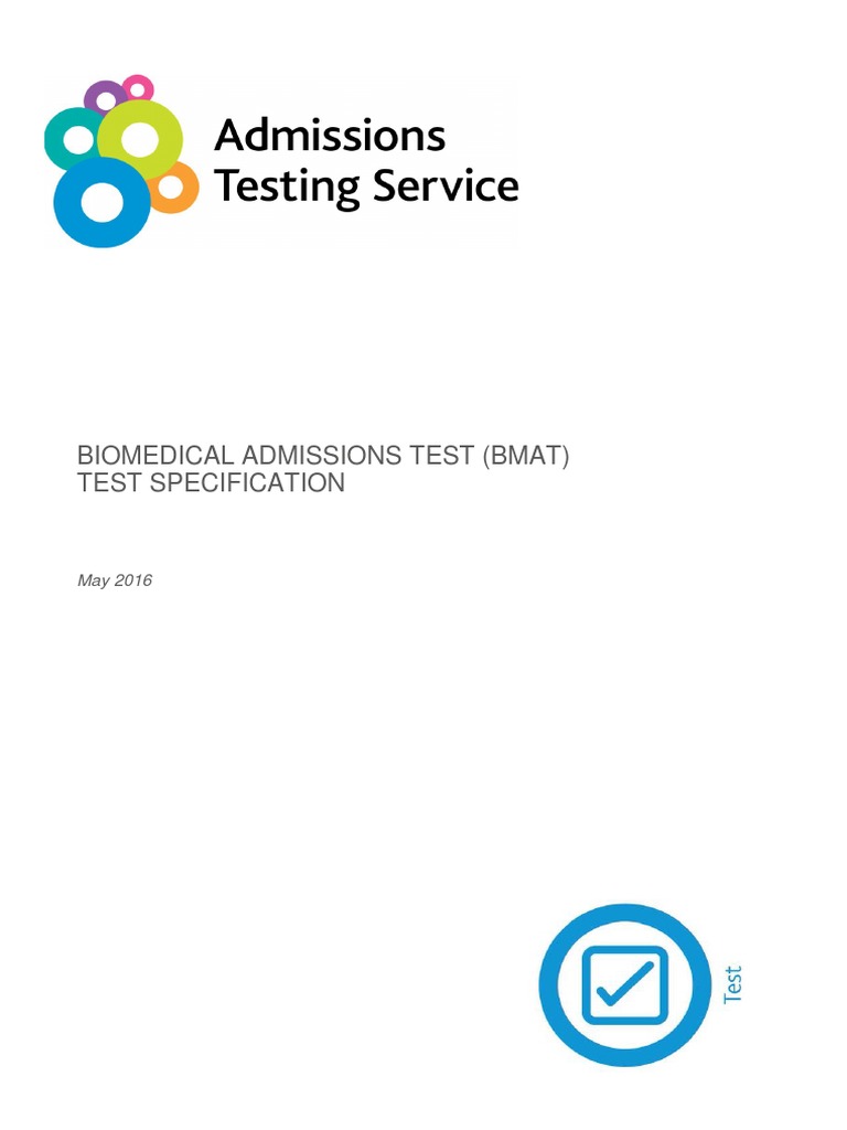 Bmat Test Specification | PDF | Genetics | Chemical Reactions