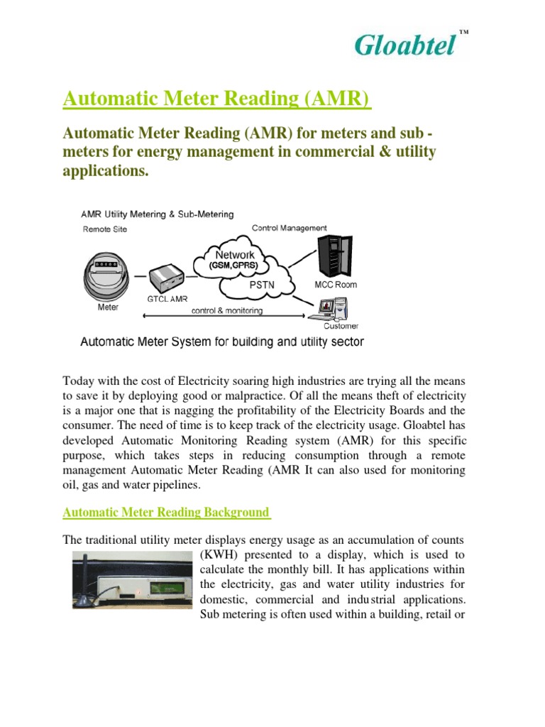 automatic-meter-reading.pdf | Computer Network | Telecommunications